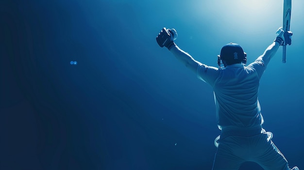 Joyful Batsman Celebrating After Scoring a Century Image | Premium AI ... Joyful Batsman Celebrating After Scoring a Century Image | Premium AI ...