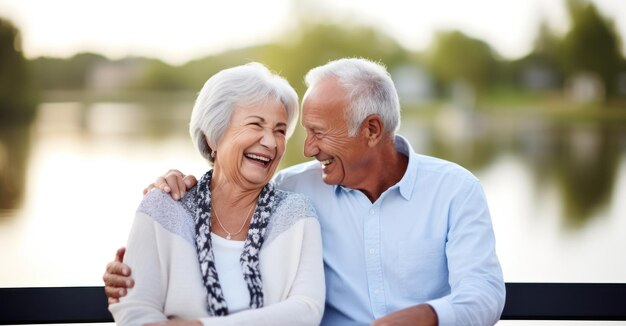 Premium Photo | Joyful elderly couple enjoying a serene retirement ... Premium Photo | Joyful elderly couple enjoying a serene retirement ...