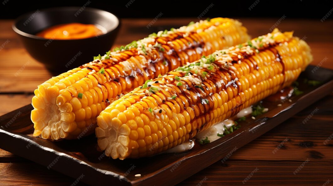 Premium Photo Juicy And Flavorful Grilled Corn On The Cob Tempting And Mouthwatering Summer Treat