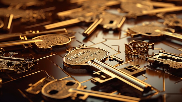 Premium AI Image | Keys and Homeownership Concept Premium AI Image | Keys and Homeownership Concept