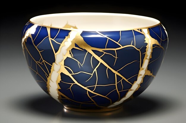 Premium AI Image | Kintsugi crockery with cracks bowl tablware ceramics ... Premium AI Image | Kintsugi crockery with cracks bowl tablware ceramics ...