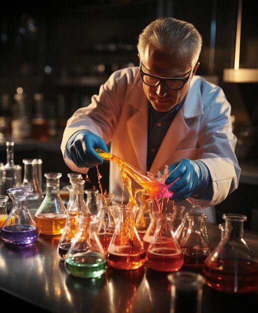 Premium AI Image | Laboratory Alchemy Transforming Ideas into Reality Premium AI Image | Laboratory Alchemy Transforming Ideas into Reality