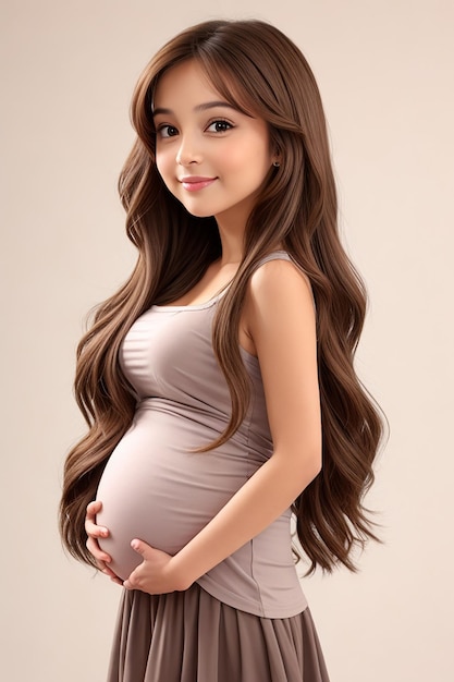 Premium Photo | A lady with a child in her womb Photo Ai Generated Premium Photo | A lady with a child in her womb Photo Ai Generated