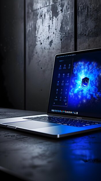 Laptop with Secure Login Screen Demonstrates Importance of Strong ... Laptop with Secure Login Screen Demonstrates Importance of Strong ...