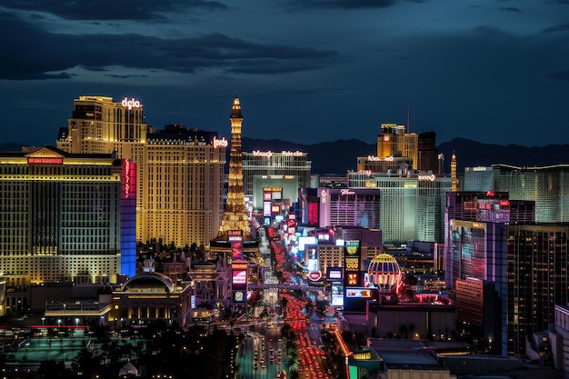 Premium Photo | Las Vegas skyline illuminated with neon lights AI generated Premium Photo | Las Vegas skyline illuminated with neon lights AI generated