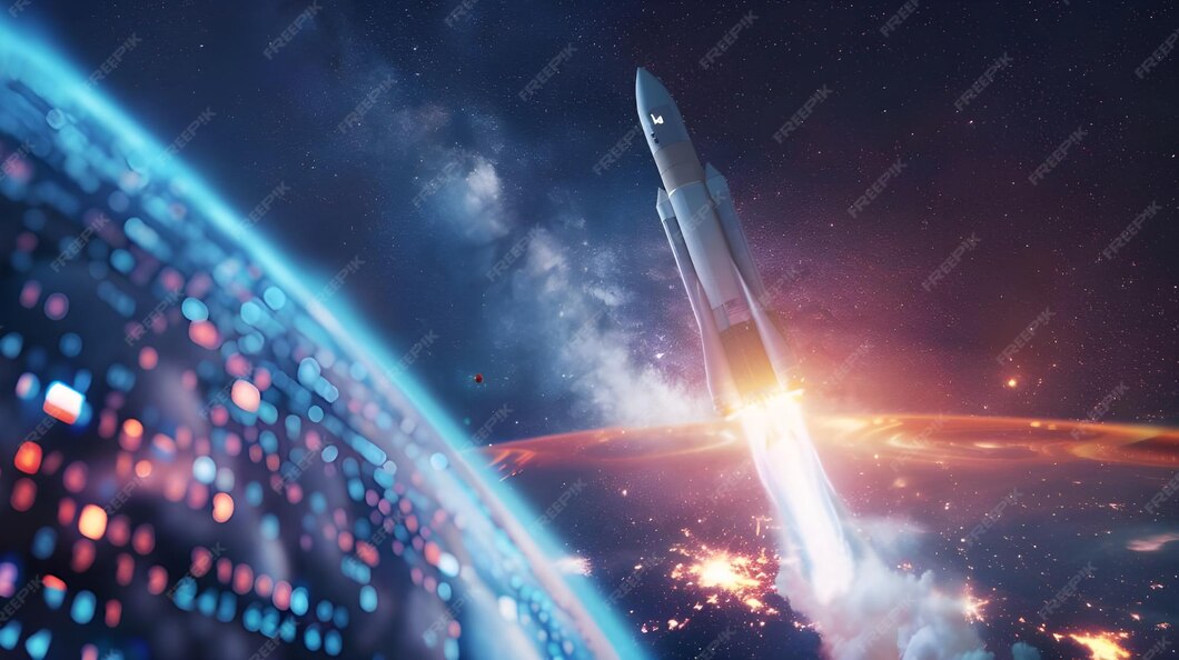 Premium Photo | Launch sequence optimization algorithms trajectory planning digital rocket ...