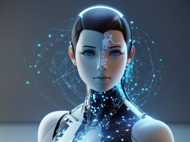 Premium AI Image | Layered Sliced Shape Cybernetic Fusion of Artificial ... Premium AI Image | Layered Sliced Shape Cybernetic Fusion of Artificial ...