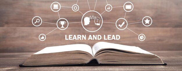 Premium Photo | Learn and Lead Business concept Premium Photo | Learn and Lead Business concept