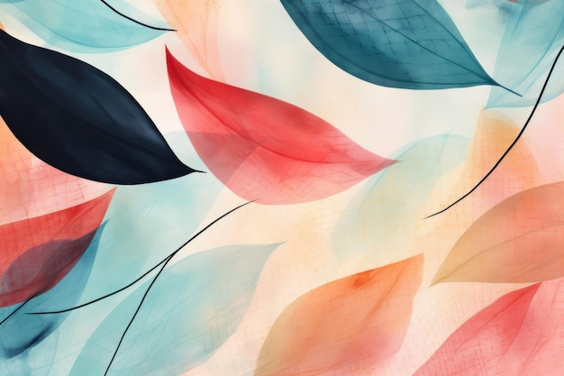 Leaves backgrounds abstract painting | Premium AI-generated image Leaves backgrounds abstract painting | Premium AI-generated image