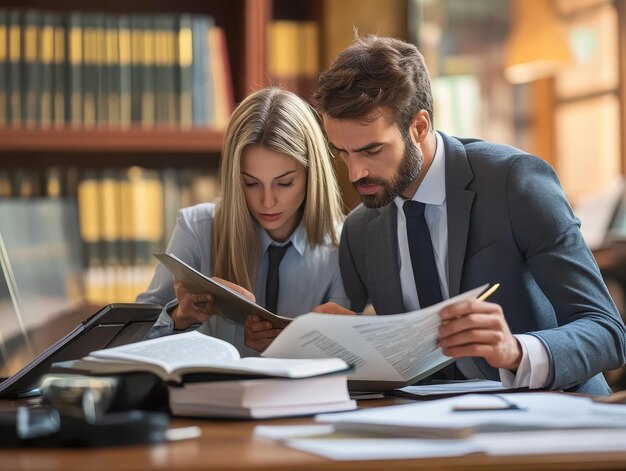 Legal team reviewing case files | Premium AI-generated image Legal team reviewing case files | Premium AI-generated image