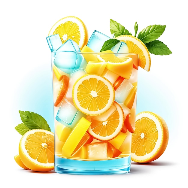 Premium AI Image | Lemon summer drink Premium AI Image | Lemon summer drink