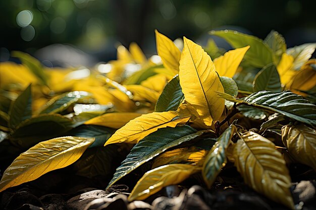 Premium Ai Image Lemongrass Leaves Drying In The Sun Generative Ia