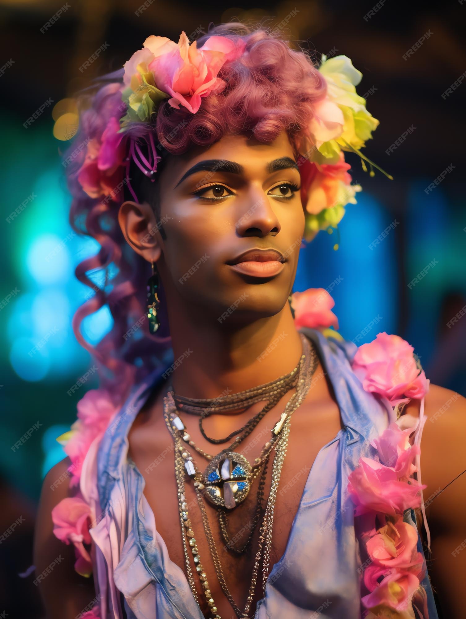 Premium Photo Lgbtq A Pride Themed Fashion Show Photo Illustration Of