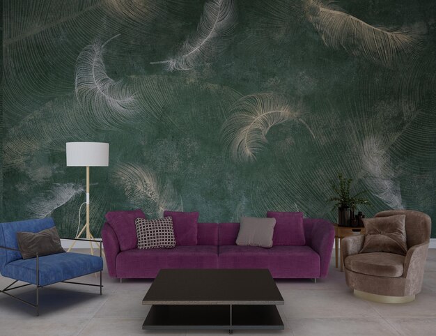Premium Photo | Living room, empty wall mockup Premium Photo | Living room, empty wall mockup