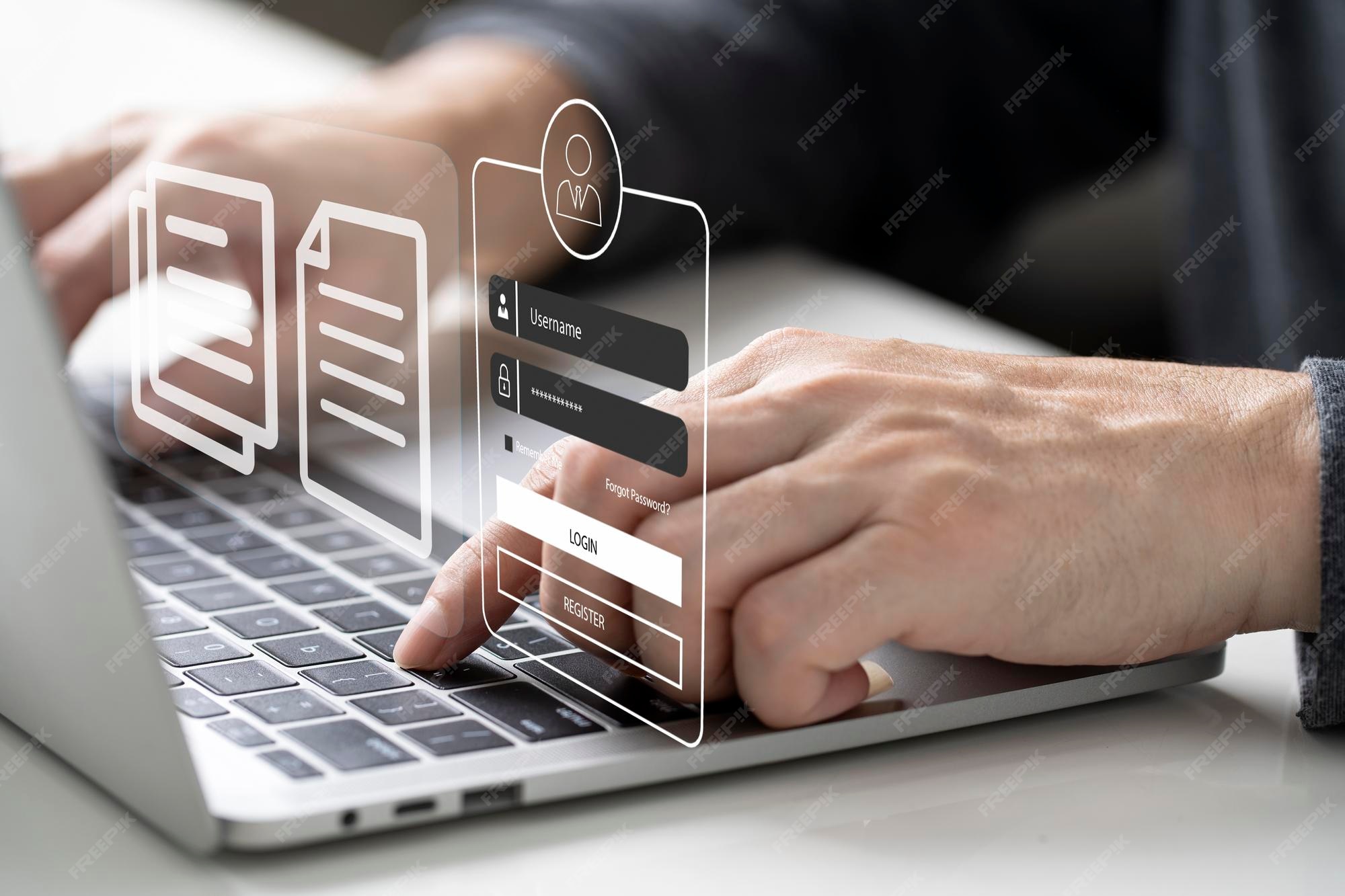 Premium Photo | Login and password of cyber security and networking ...