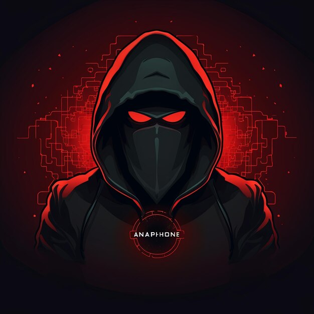 Premium Photo | Logo with a hooded hacker Premium Photo | Logo with a hooded hacker