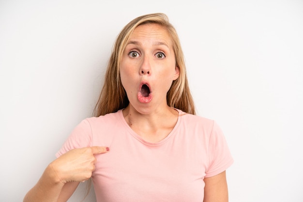 Premium Photo Looking Shocked And Surprised With Mouth Wide Open Pointing To Self