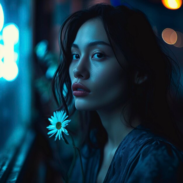 Premium Ai Image Lost In Thought Asian Women Dreaming Portrait