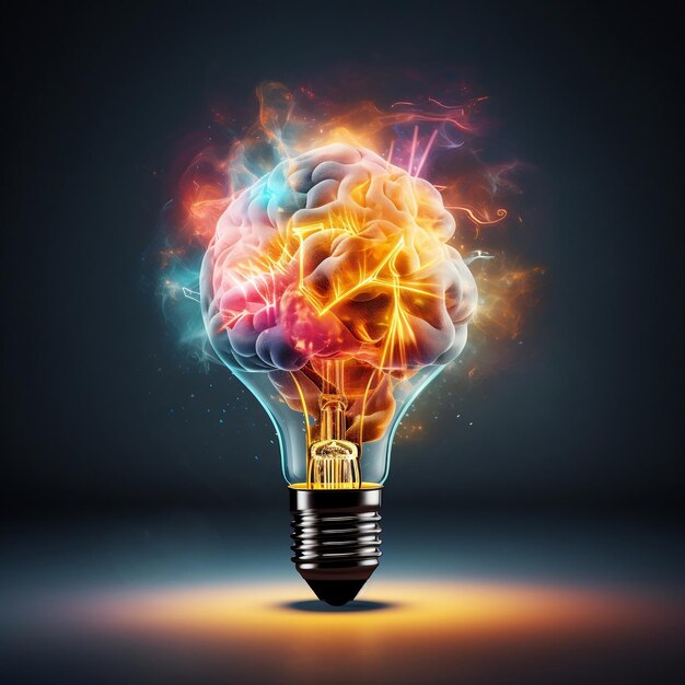 Premium AI Image | Luminous Brain Innovation and Creativity Illuminated ... Premium AI Image | Luminous Brain Innovation and Creativity Illuminated ...