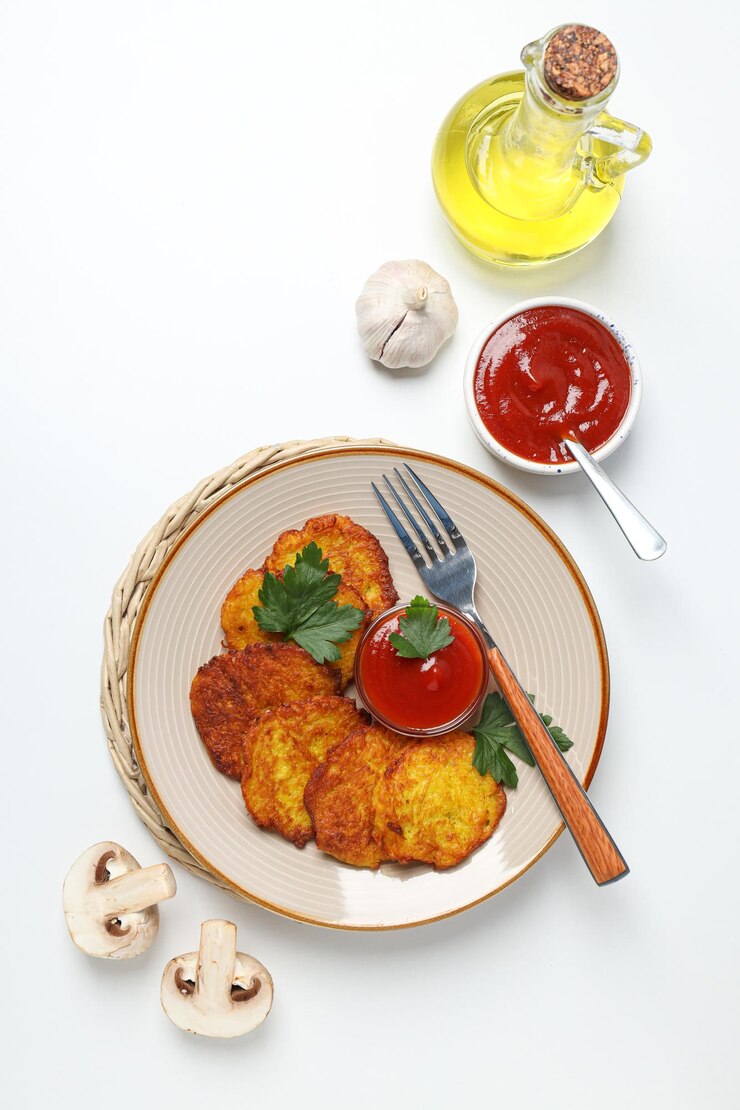 Premium Photo | Lunch tasty food concept delicious hash browns Premium Photo | Lunch tasty food concept delicious hash browns