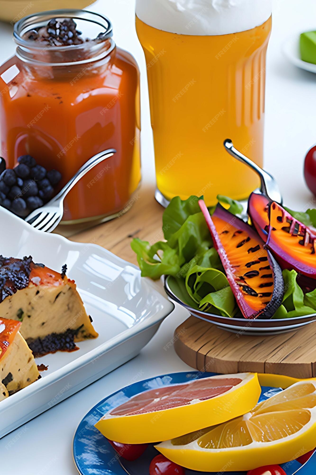 Premium Ai Image Luxury Breakfast Food On White Table Stories Of Food