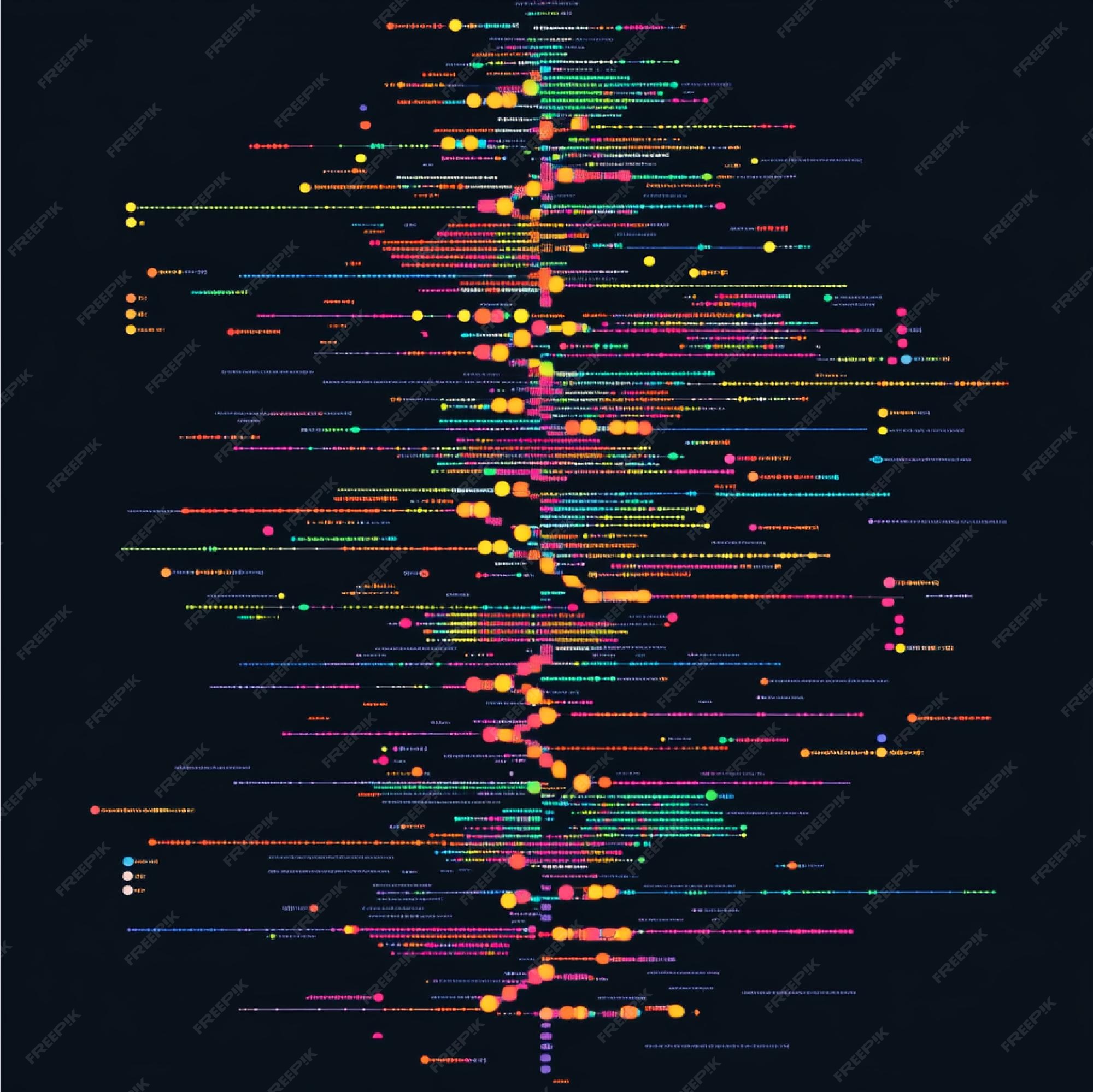 A machine learning algorithm being coded in Python with colorful syntax ...