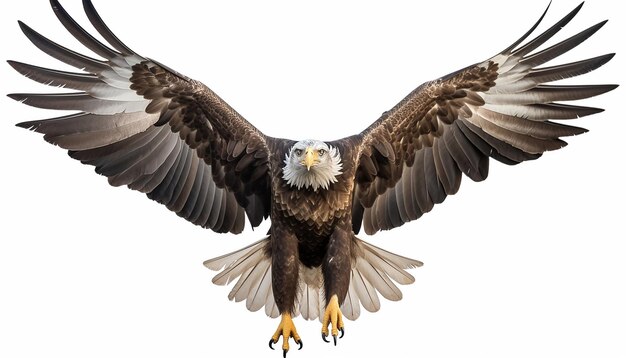 Premium AI Image | Majestic Eagle Front Elevation View Premium AI Image | Majestic Eagle Front Elevation View