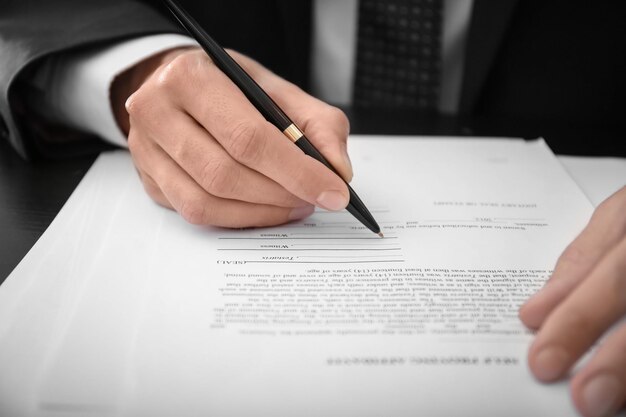 Premium Photo | Male lawyer working in office closeup Premium Photo | Male lawyer working in office closeup