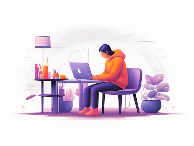Premium AI Image | Man computer programmer working at computer Premium AI Image | Man computer programmer working at computer