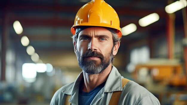Premium AI Image | Man industrial engineer portrait GENERATE AI Premium AI Image | Man industrial engineer portrait GENERATE AI