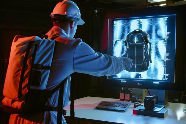 A Man Is Working On A Computer With A Computer Monitor Showing A 8166