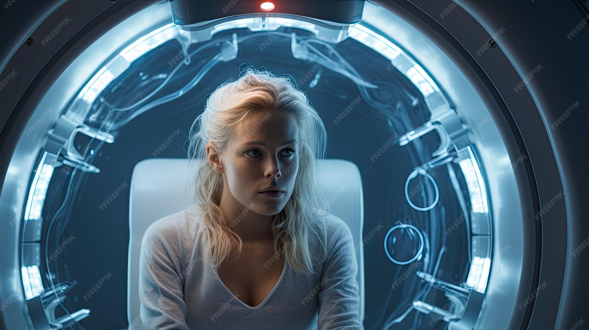 Premium Photo | Man lies in the MRI machine in room Premium Photo | Man lies in the MRI machine in room