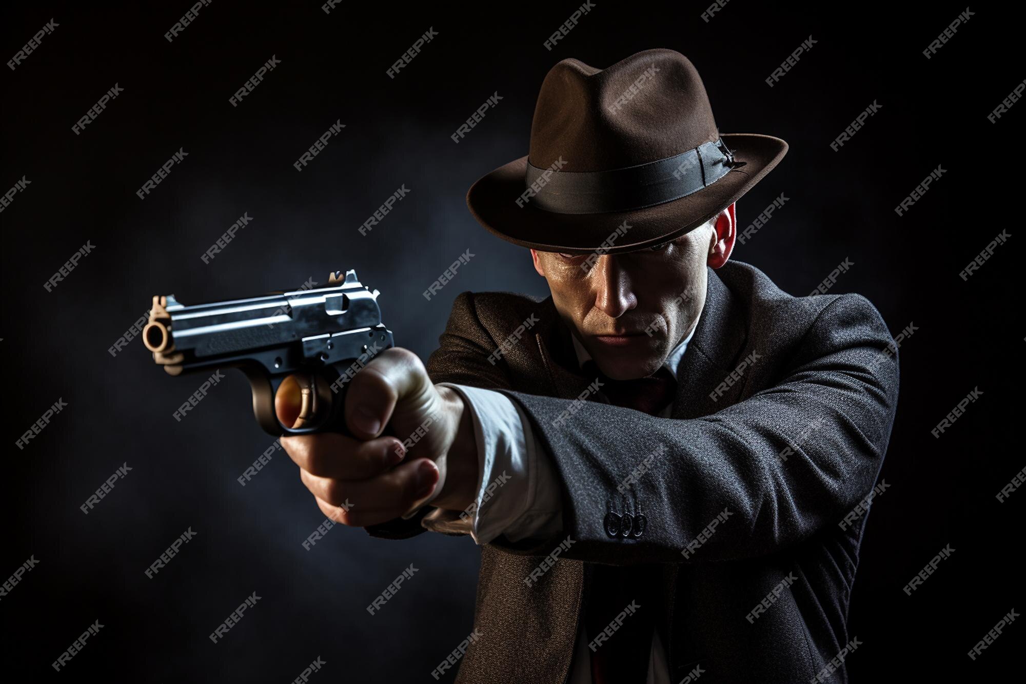 Premium AI Image | A man pointing a gun at the camera Generative Ai Premium AI Image | A man pointing a gun at the camera Generative Ai