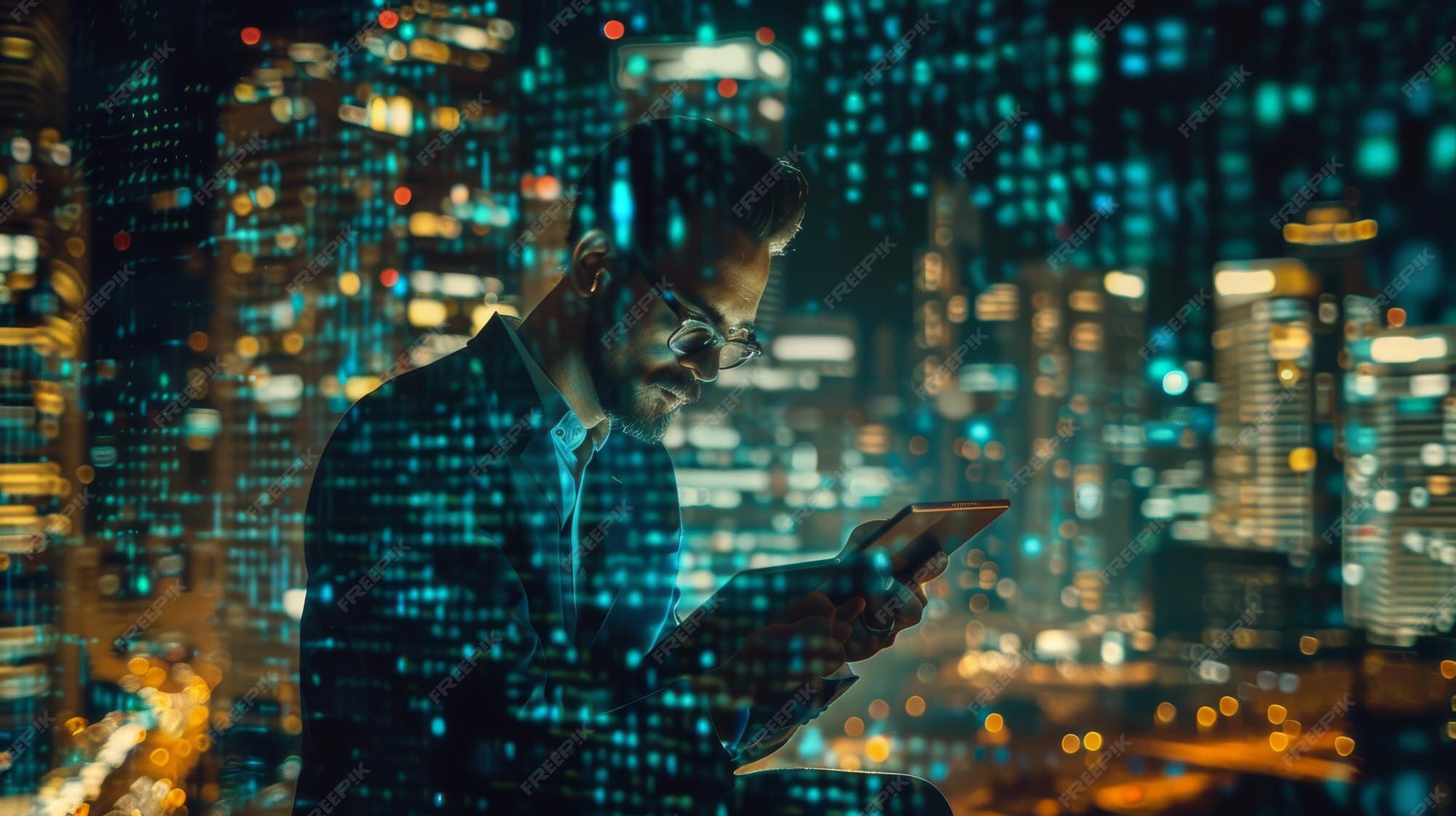 Premium Photo | A man programmer software developer working on a ...