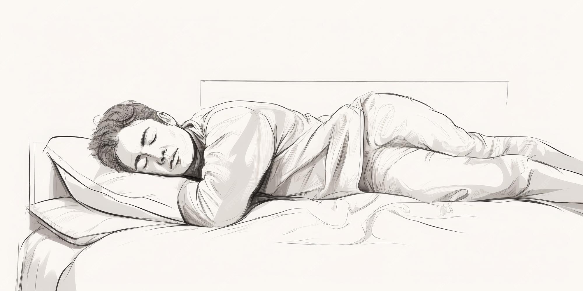 Premium Photo | Man sleeping in bed Generative AI Premium Photo | Man sleeping in bed Generative AI