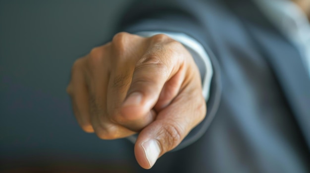 Premium Photo | A man in a suit pointing his finger Premium Photo | A man in a suit pointing his finger