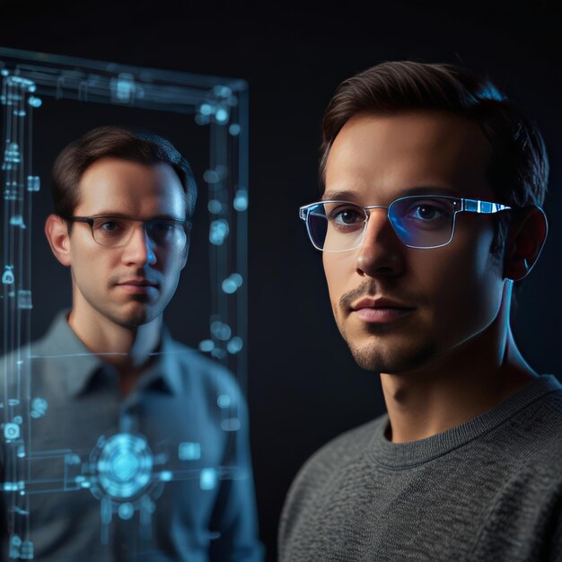 A Man With Glasses And A Shirt That Says Quot He Is Wearing Glasses