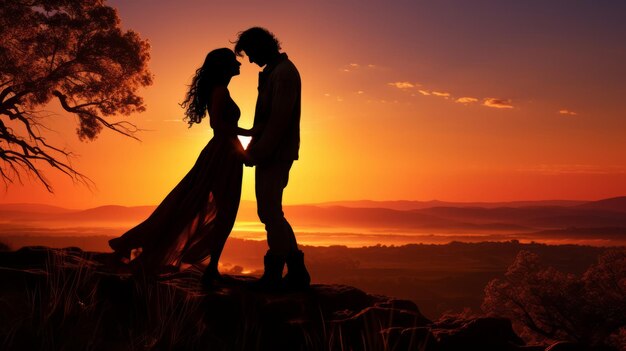 Premium Ai Image A Man And A Woman Standing Next To Each Other In
