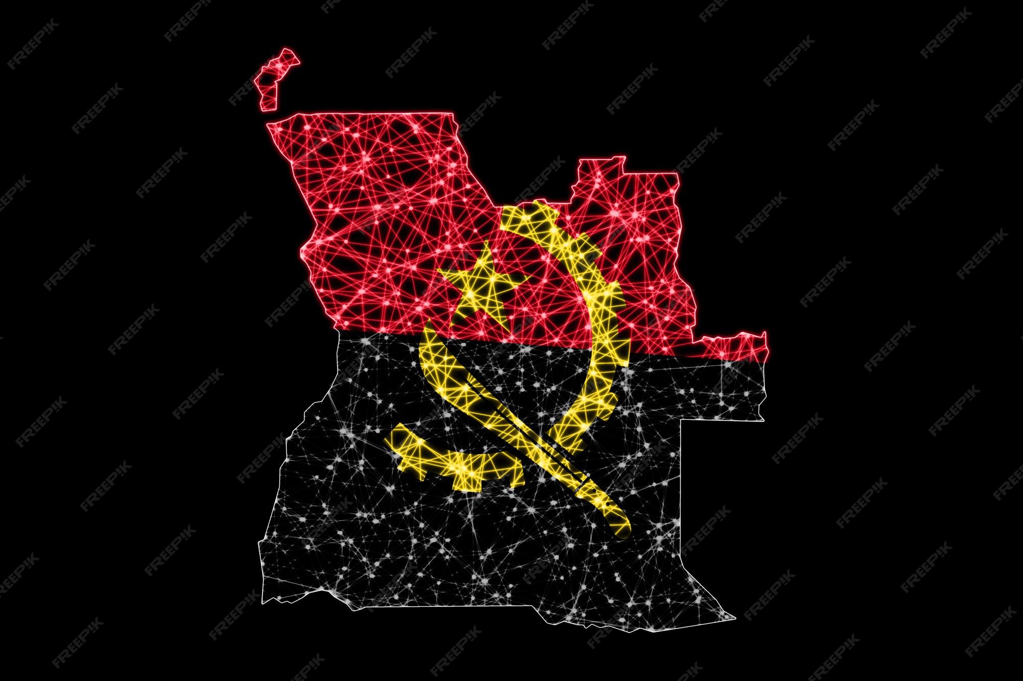 Premium Photo | Map of Angola Polygonal mesh line map Premium Photo | Map of Angola Polygonal mesh line map