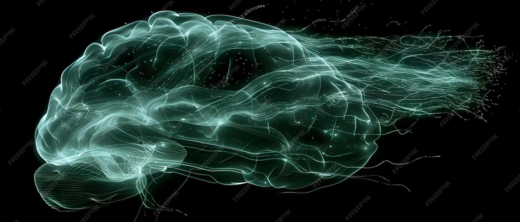 Premium Photo | Mapping the intricate neural pathways in a brain scan depicting nerve function ...