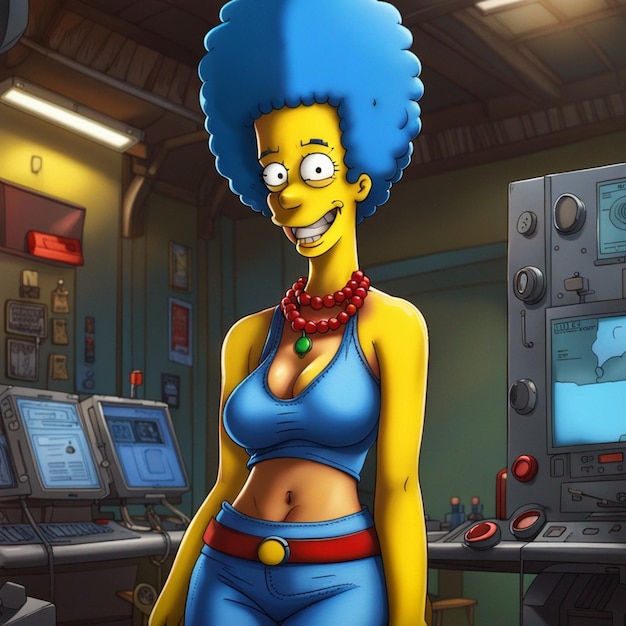 Premium AI Image | Marge Simpson Margin As if Homer Simpson Comes to ... Premium AI Image | Marge Simpson Margin As if Homer Simpson Comes to ...