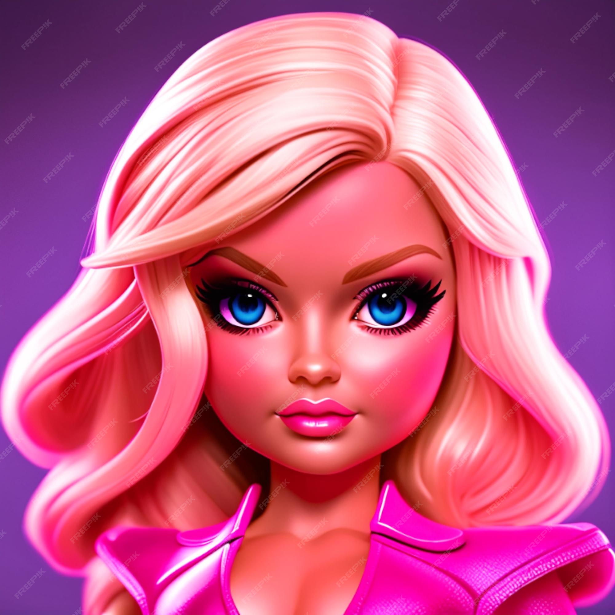 Premium Ai Image Margot Robbie Barbie Doll Plastic