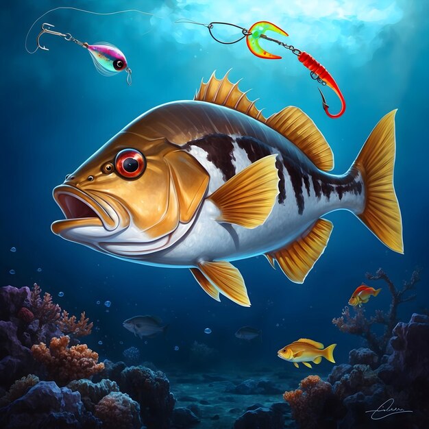 Mastering the Art of Fish Drawing | Premium AI-generated image Mastering the Art of Fish Drawing | Premium AI-generated image