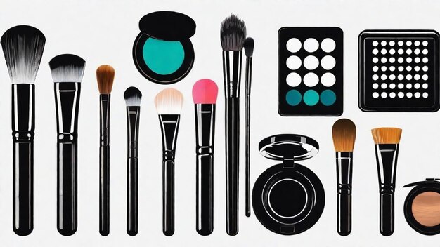 Mastering the Art of Makeup with Brushes | Premium AI-generated image Mastering the Art of Makeup with Brushes | Premium AI-generated image