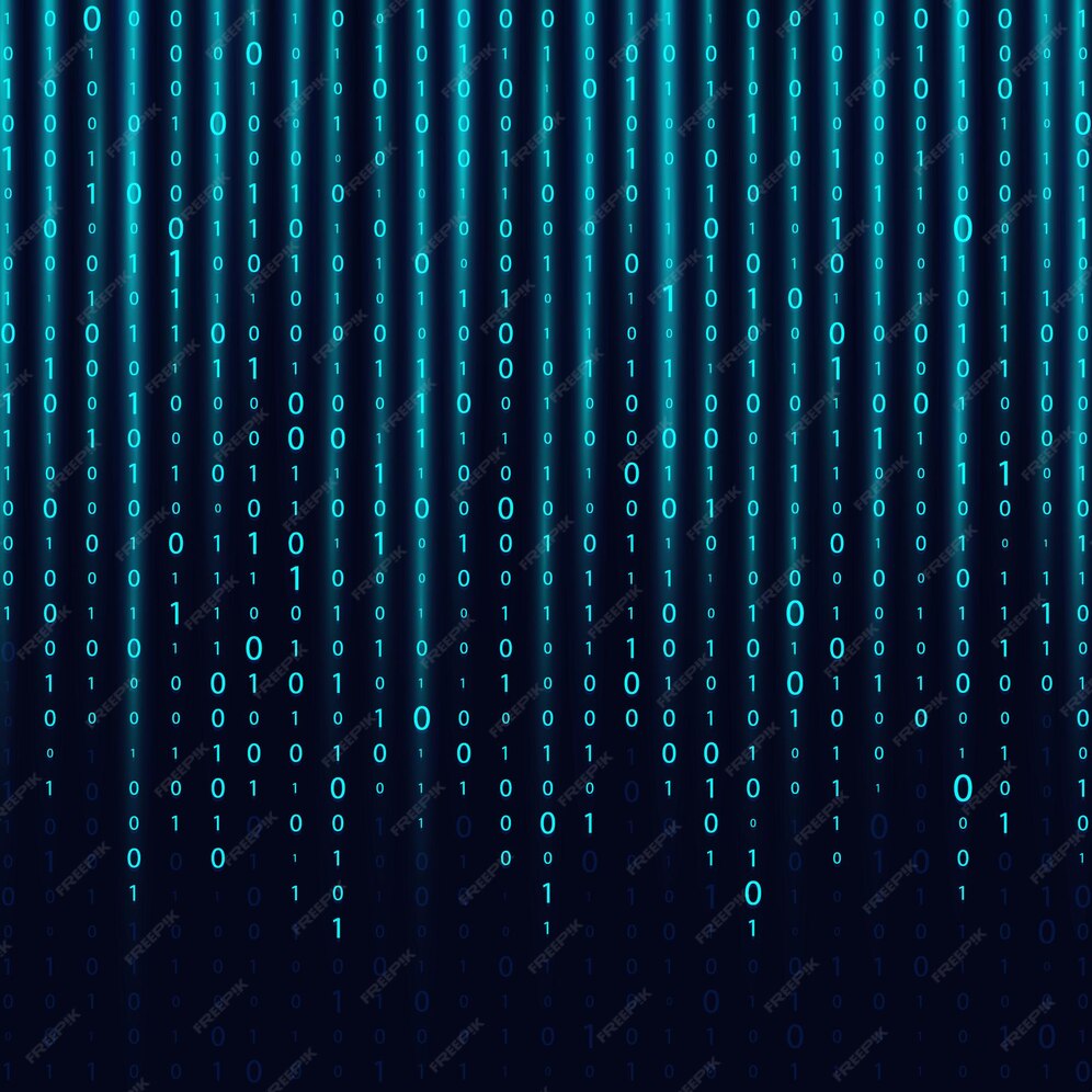 Premium Photo Matrix Background With Numbers On The Screen Binary Code Zero One Coding Data