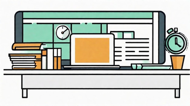 Premium AI Image | Maximizing Productivity at Work Premium AI Image | Maximizing Productivity at Work