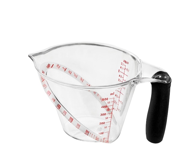 Premium Photo | Measuring cup isolated on white background. kitchen cup ... Premium Photo | Measuring cup isolated on white background. kitchen cup ...