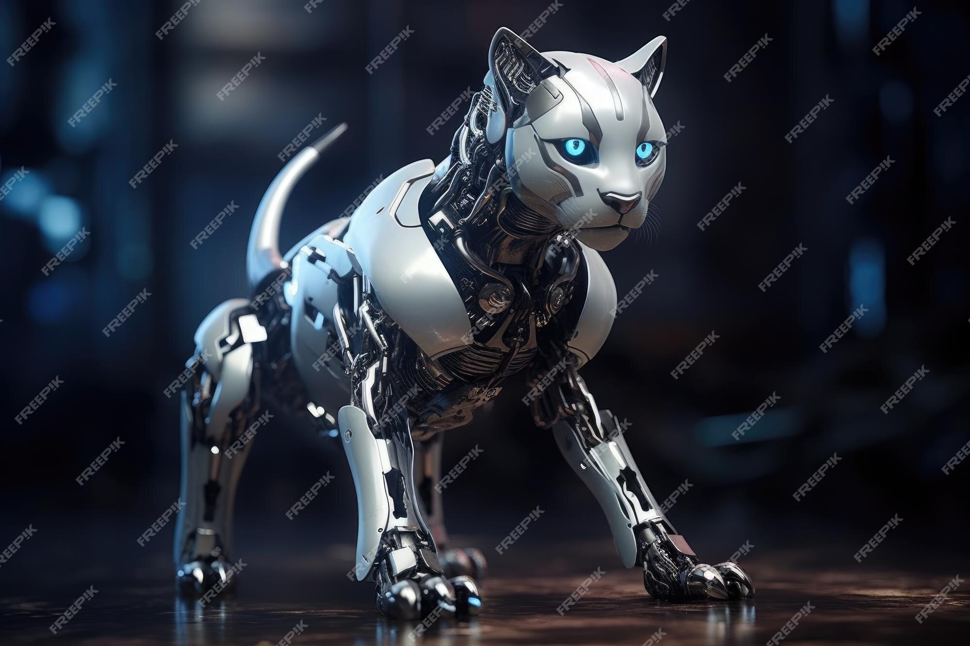Premium AI Image | A mechanical cat automaton Futuristic advancements ... Premium AI Image | A mechanical cat automaton Futuristic advancements ...