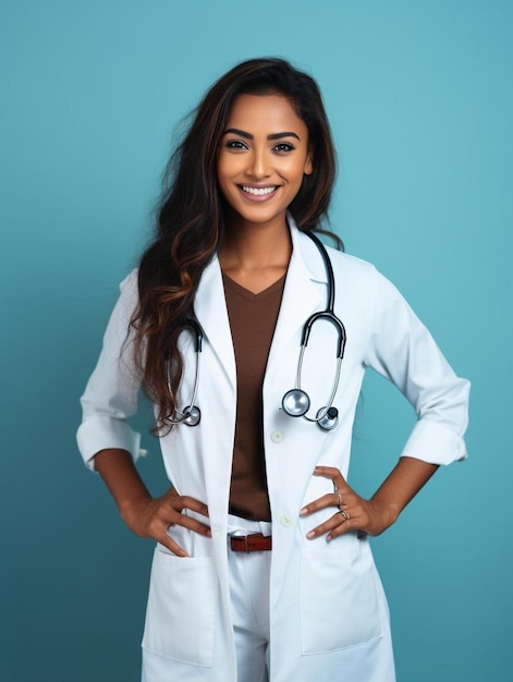 Premium Photo Medical Concept Of Indian Beautiful Female Doctor In