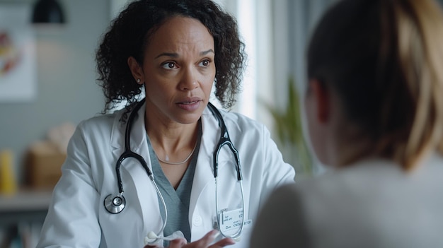 A Medical Professional Thoughtfully Explaining a Comprehensive ... A Medical Professional Thoughtfully Explaining a Comprehensive ...